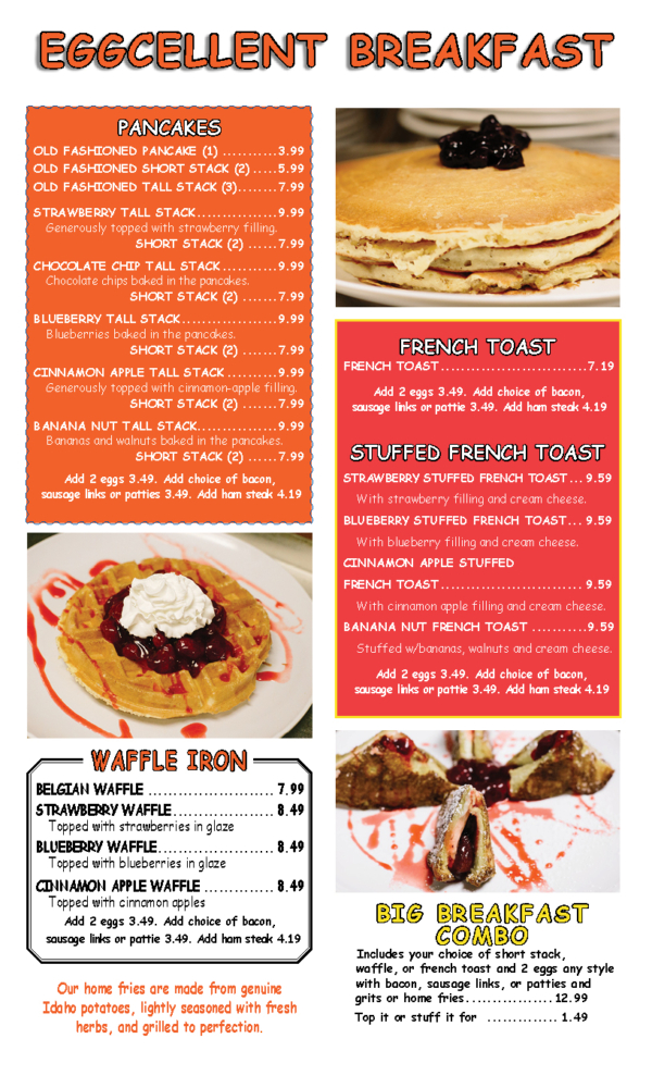 Menu | Egg City Diner