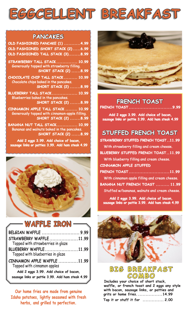 Menu | Egg City Diner